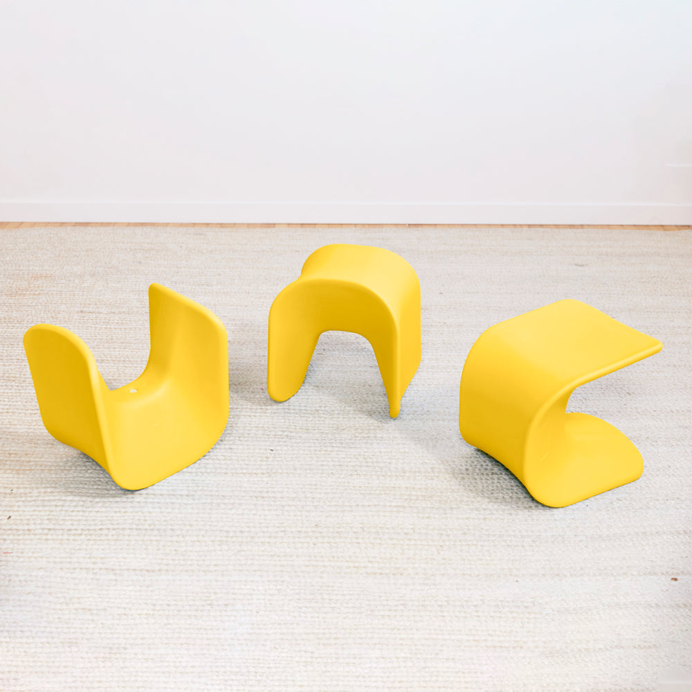 Wave Seat Perch Stool, 14in - 15.1in Seat Height, 2-Pack