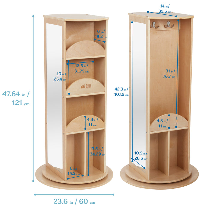 Rotating Dress-Up Carousel Costume Organizer