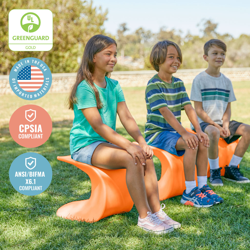 Wave Seat, Active Learning Chair, Flexible Seating, 14in - 15.1in Seat