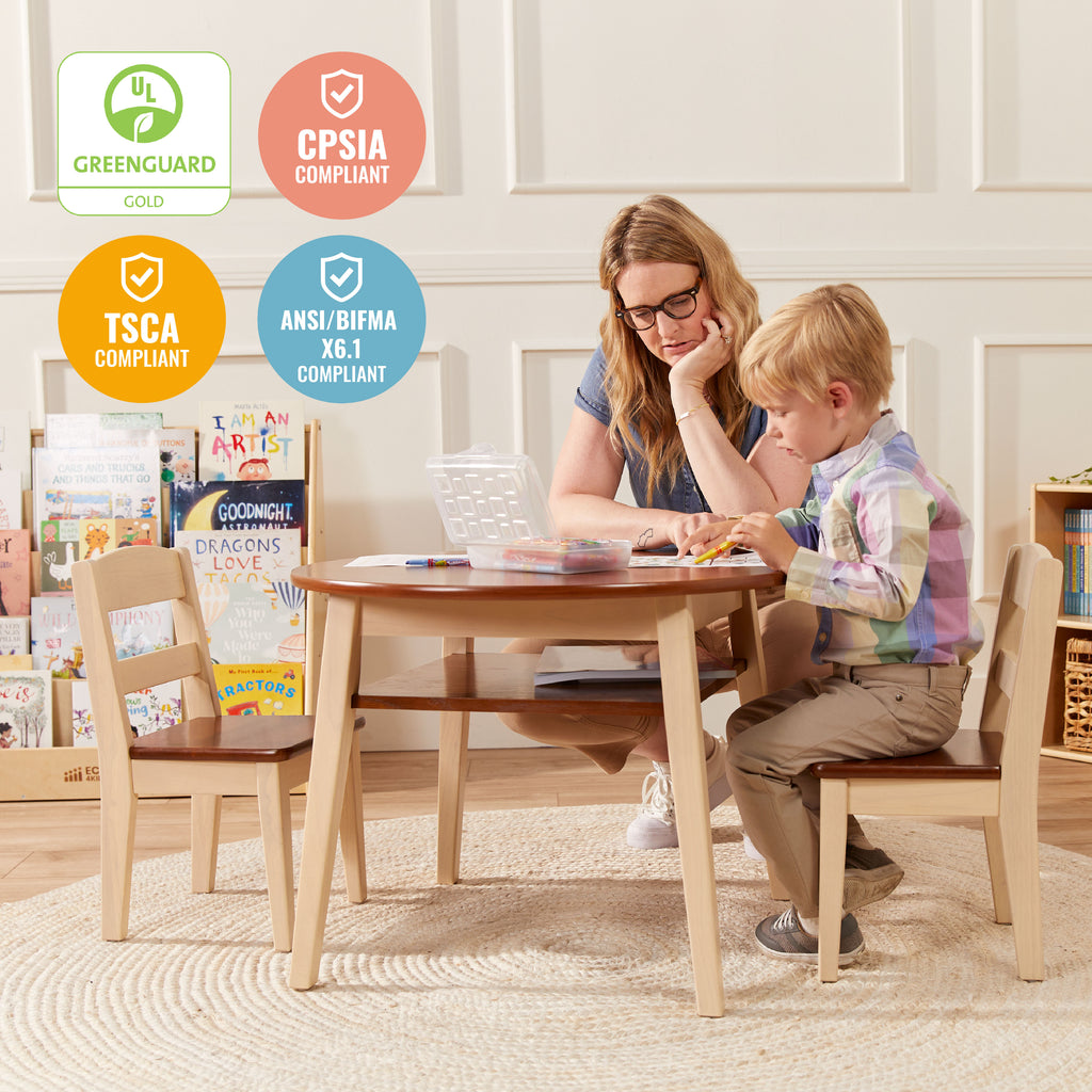 Hideaway Table and Chair Set, 3-Piece