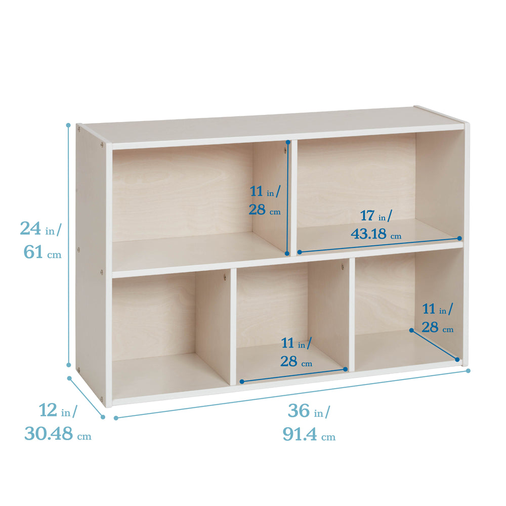 Streamline 5-Compartment Storage Cabinet, 24in High